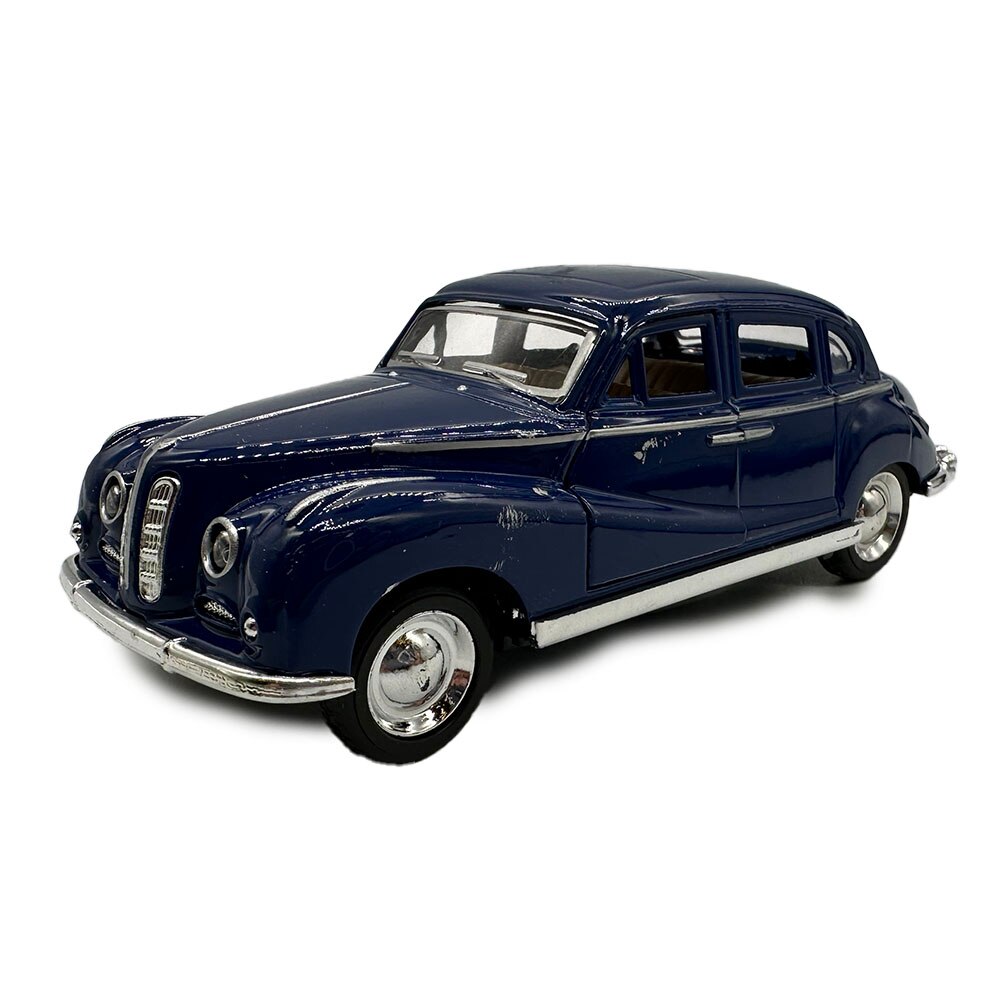 Macheta Volga, masina metalica clasica, 1:32, pull-back, se deschid ...