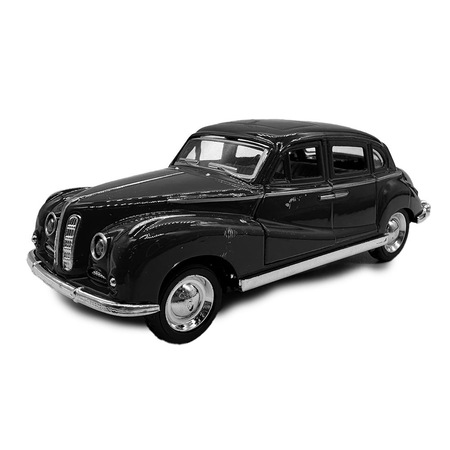 Macheta Volga, masina metalica clasica, 1:32, pull-back, se deschid ...