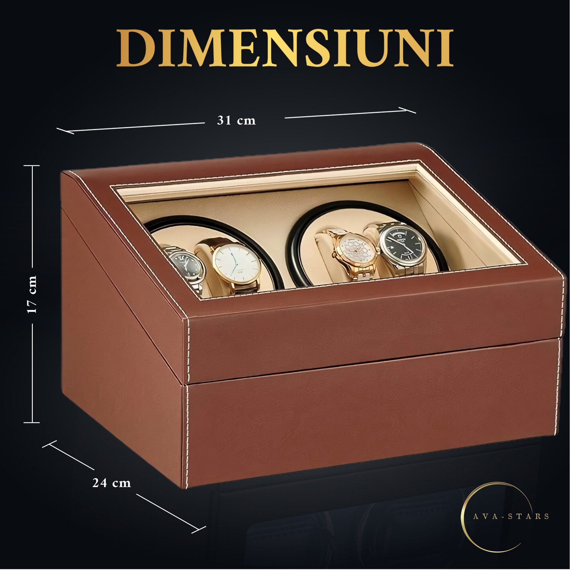Cutie intors ceasuri automatice, Luxury 4+6, Ava-Stars ®, Interior ...