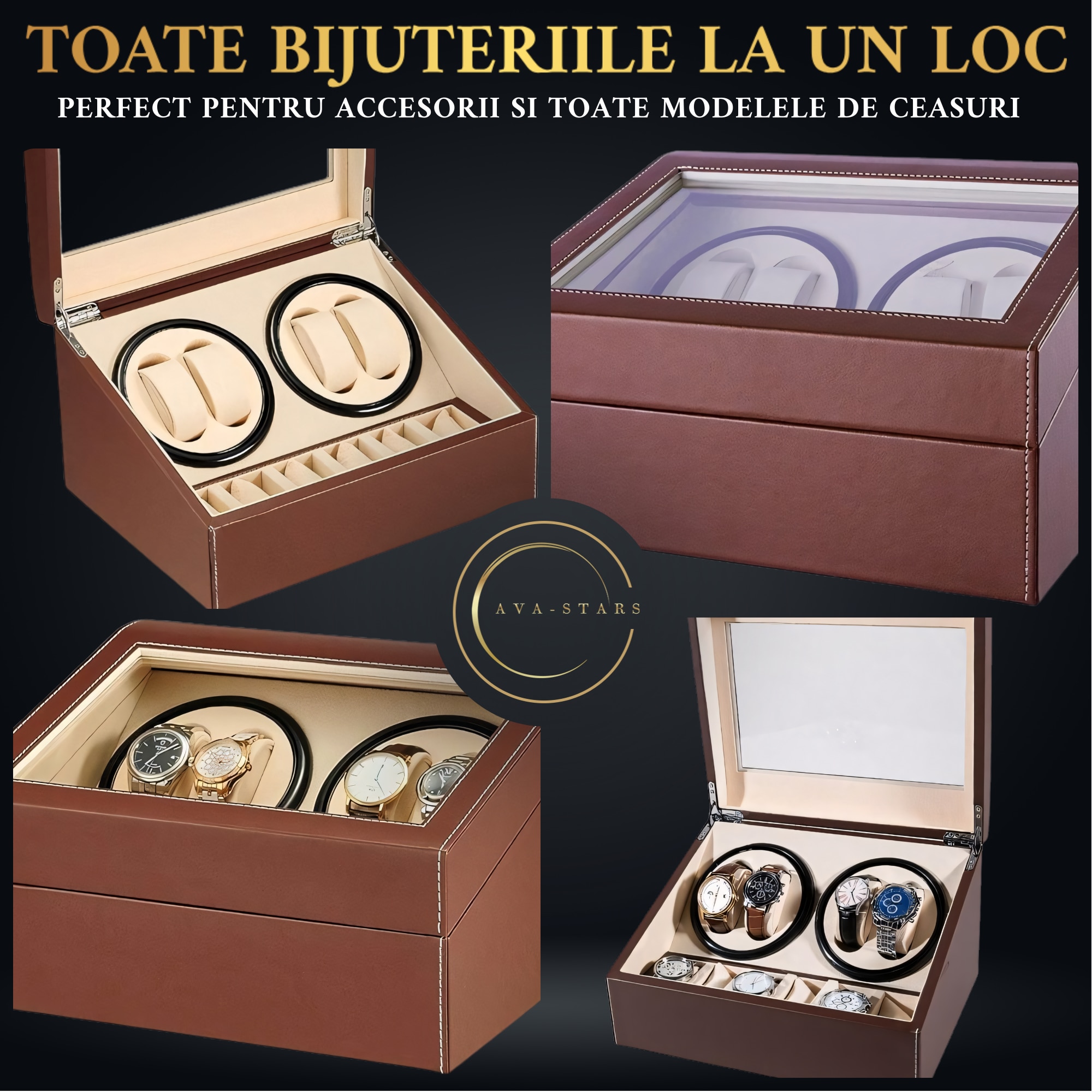 Cutie intors ceasuri automatice, Luxury 4+6, Ava-Stars ®, Interior ...