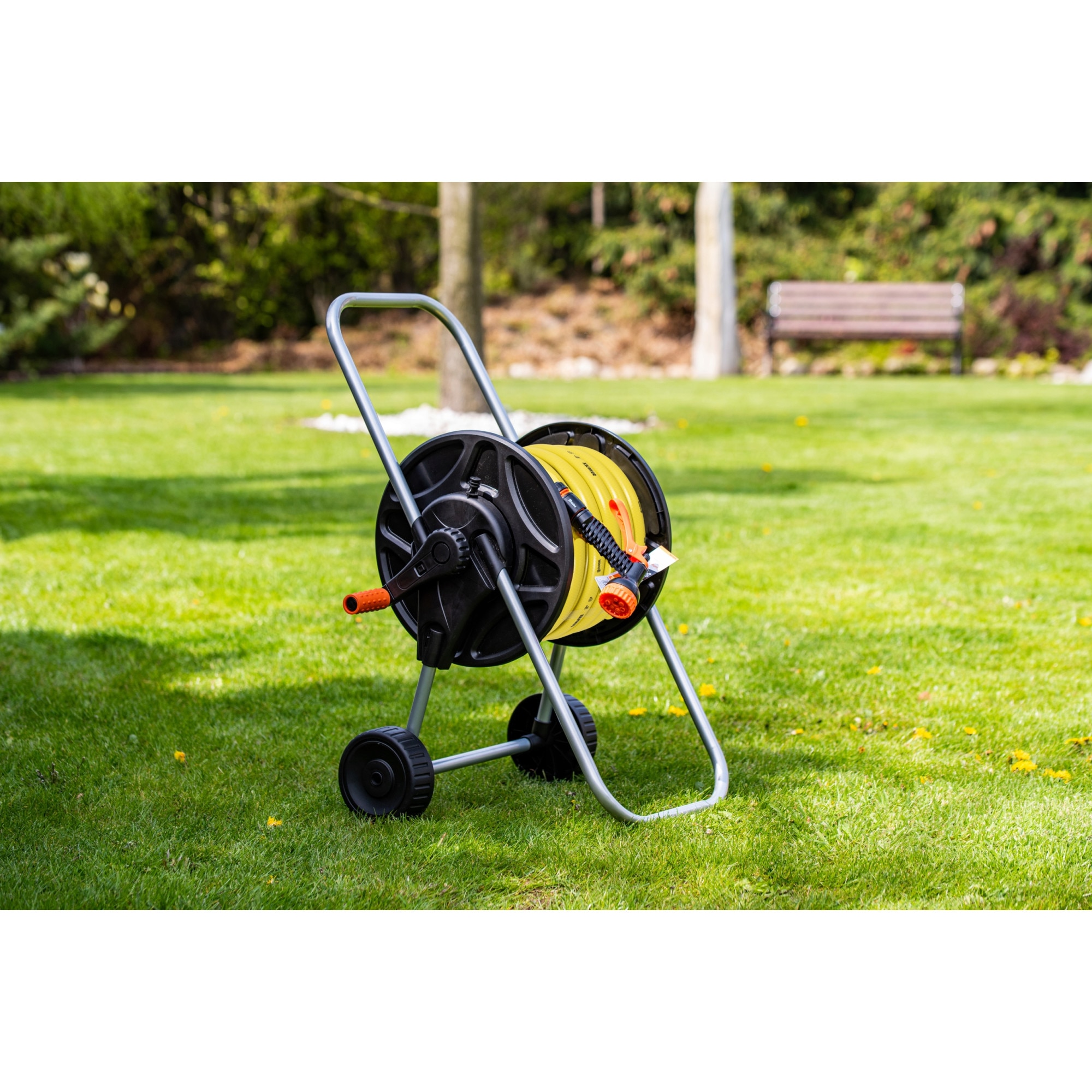 Set furtun de gradina Sunflex 1/2 + accesorii, 20 m, 3 fitinguri ...