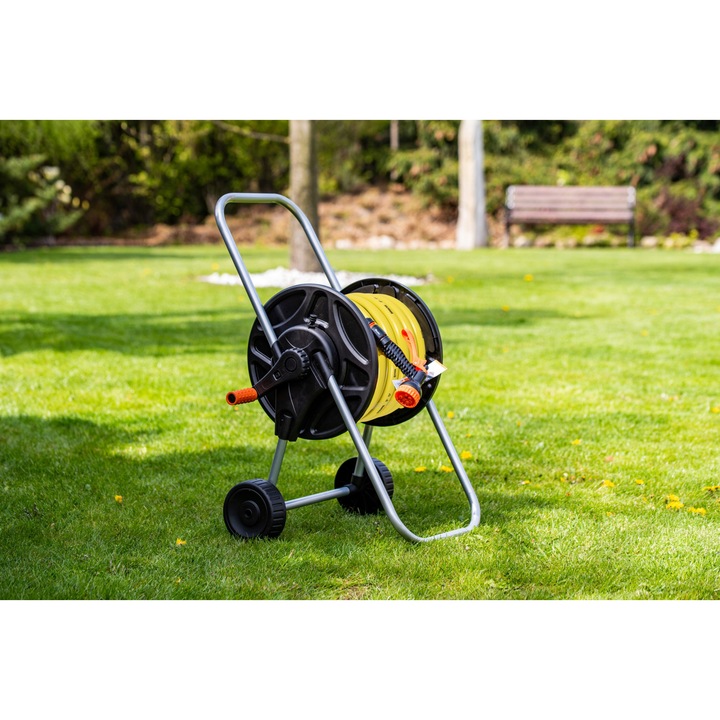 Set furtun de gradina Sunflex 1/2 + accesorii, 30 m, 3 fitinguri ...