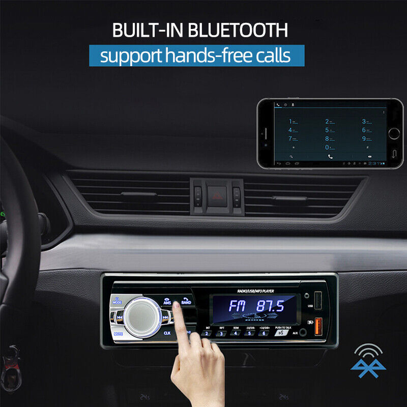 Radio auto MP3 player, JESWO®, Conexiune Bluetooth, AUX, Radio AM/FM ...
