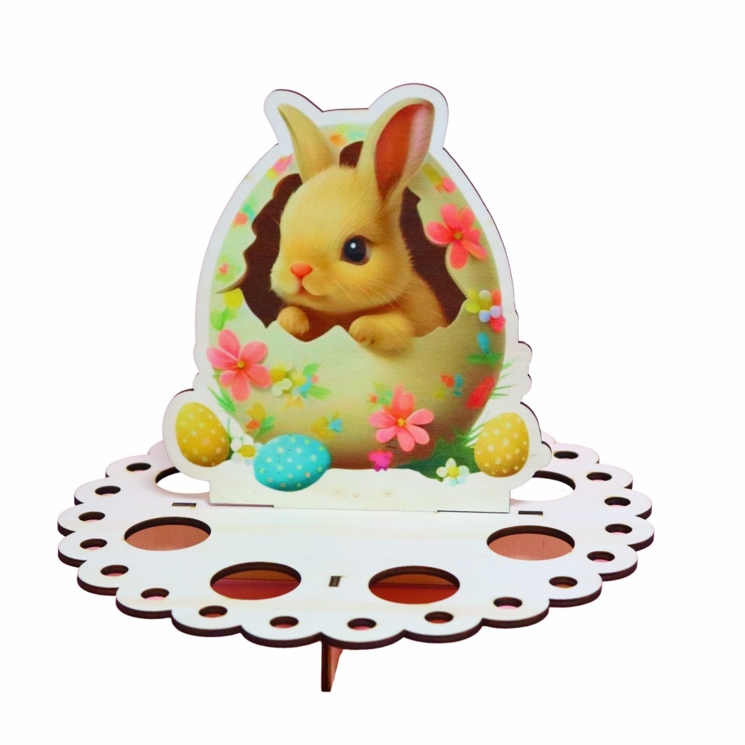 Suport oua Paste 8 locuri, Lemn, 25cm, Model SOUV003 - eMAG.ro