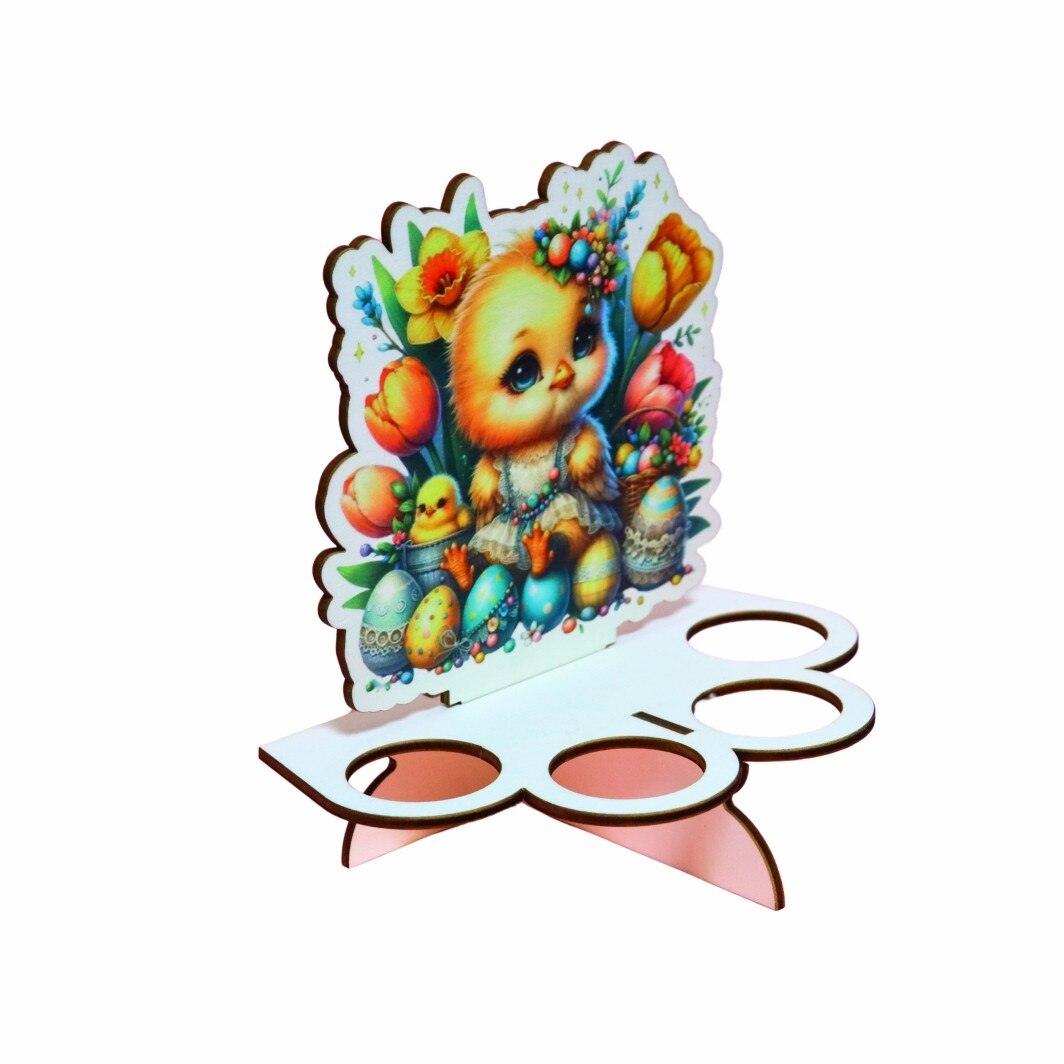 Suport oua Paste 4 locuri, Lemn, 20x12cm, Model SOUV001 - eMAG.ro