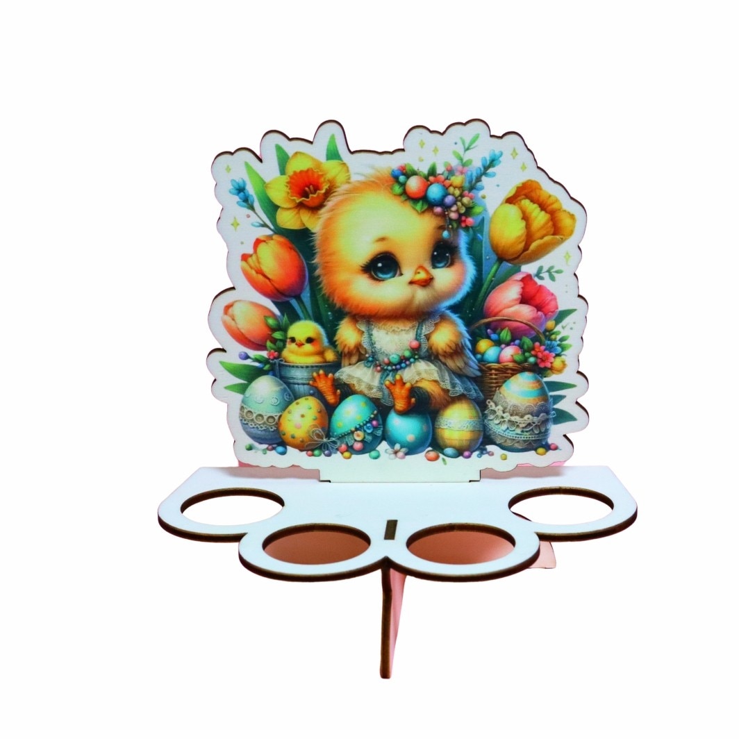 Suport oua Paste 4 locuri, Lemn, 20x12cm, Model SOUV001 - eMAG.ro