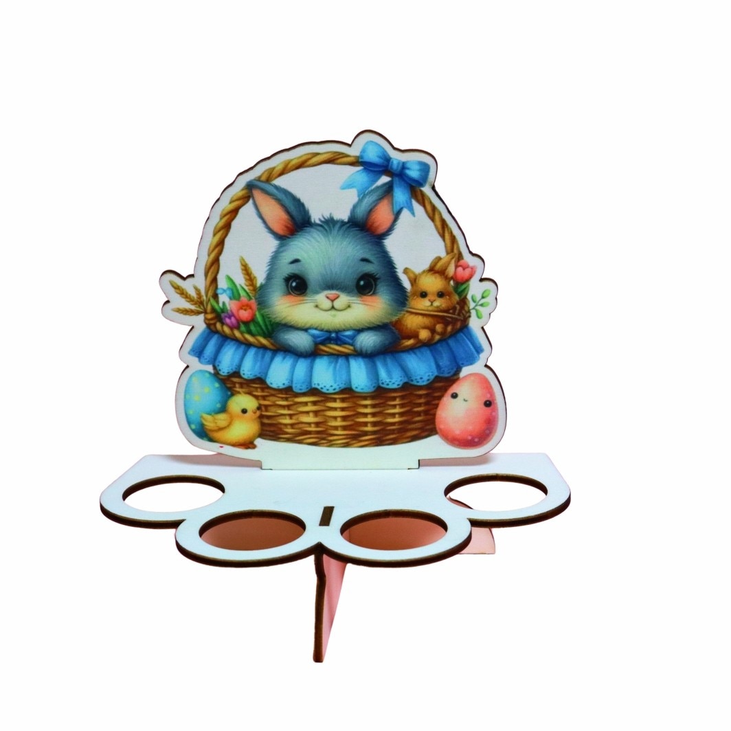 Suport oua Paste 4 locuri, Lemn, 20x12cm, Model SOUV002 - eMAG.ro