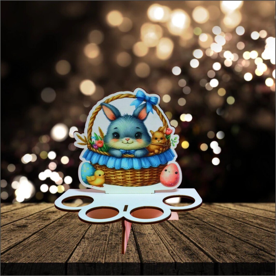 Suport oua Paste 4 locuri, Lemn, 20x12cm, Model SOUV002 - eMAG.ro