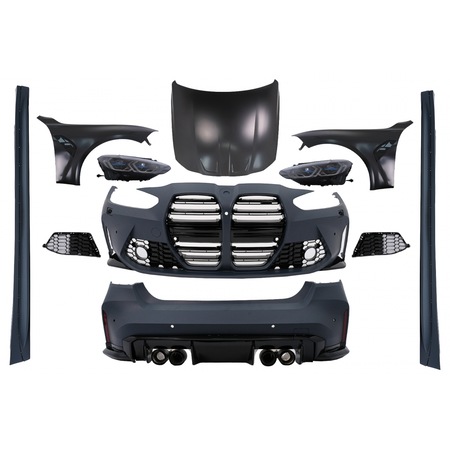 Pachet Exterior compatibil cu BMW Seria 3 F30 2011-2019 Conversie la ...