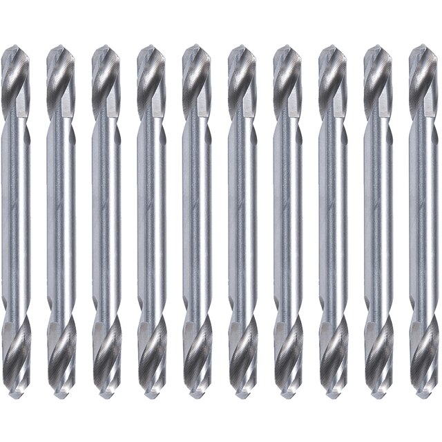 Set 10 burghie cu varf dublu pentru tabla, diametru 3, 2 mm, HSS-G ...