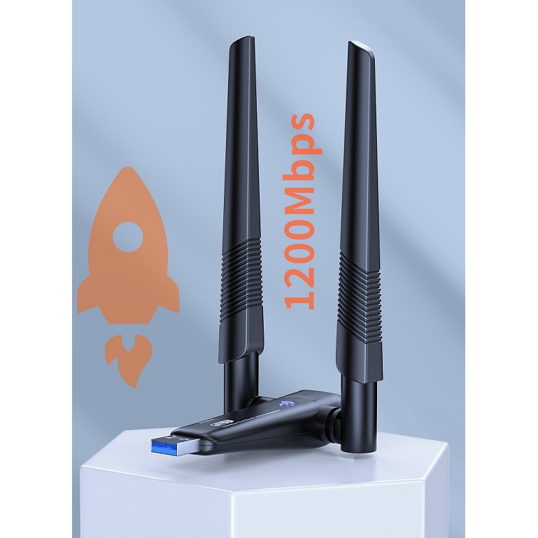 Adaptor Wireless EvoSmart™ P4, Dual-Band, 1200Mbps, WiFi Ethernet, USB ...