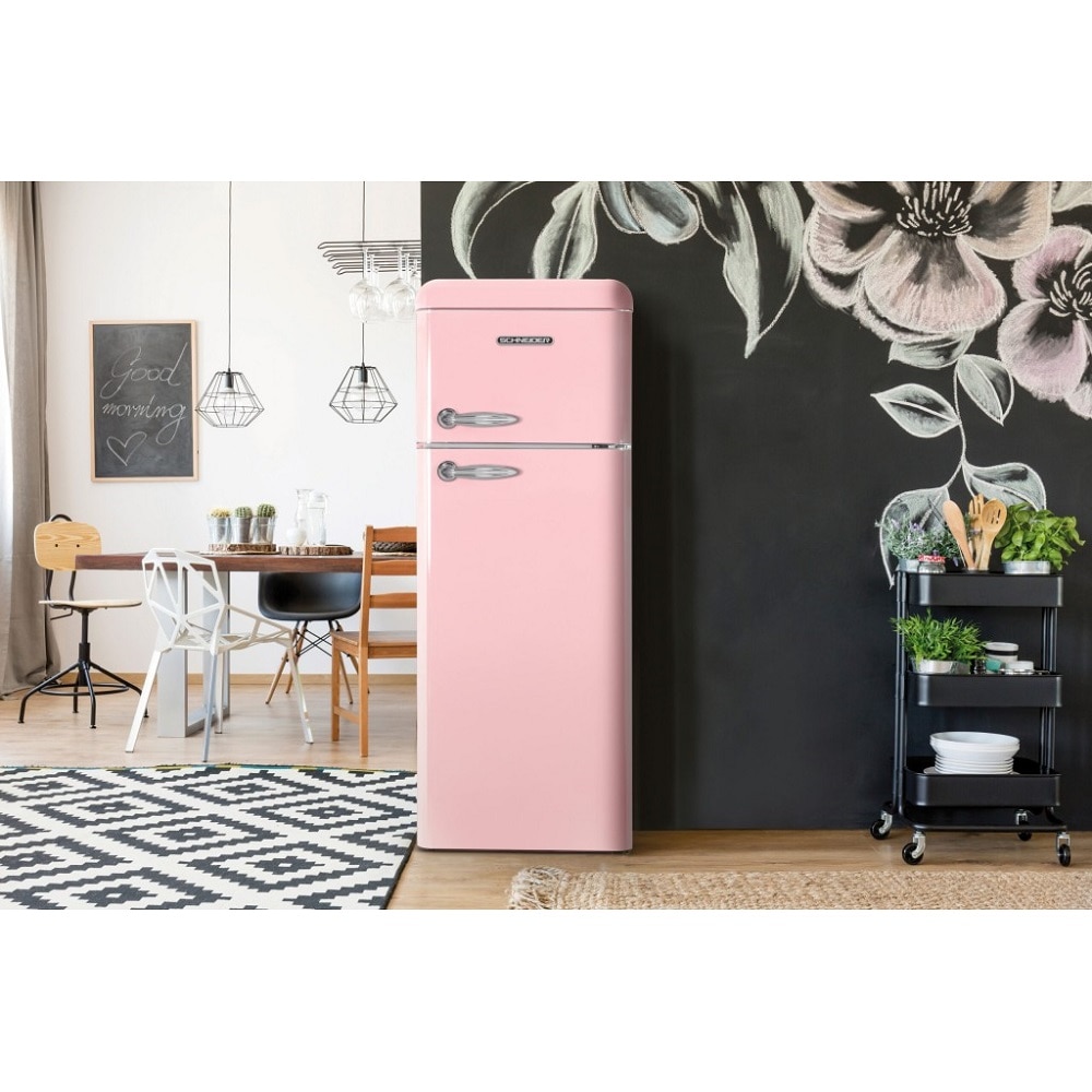 Frigider retro Schneider, H 150 cm, volum 211 litri, design vintage ...