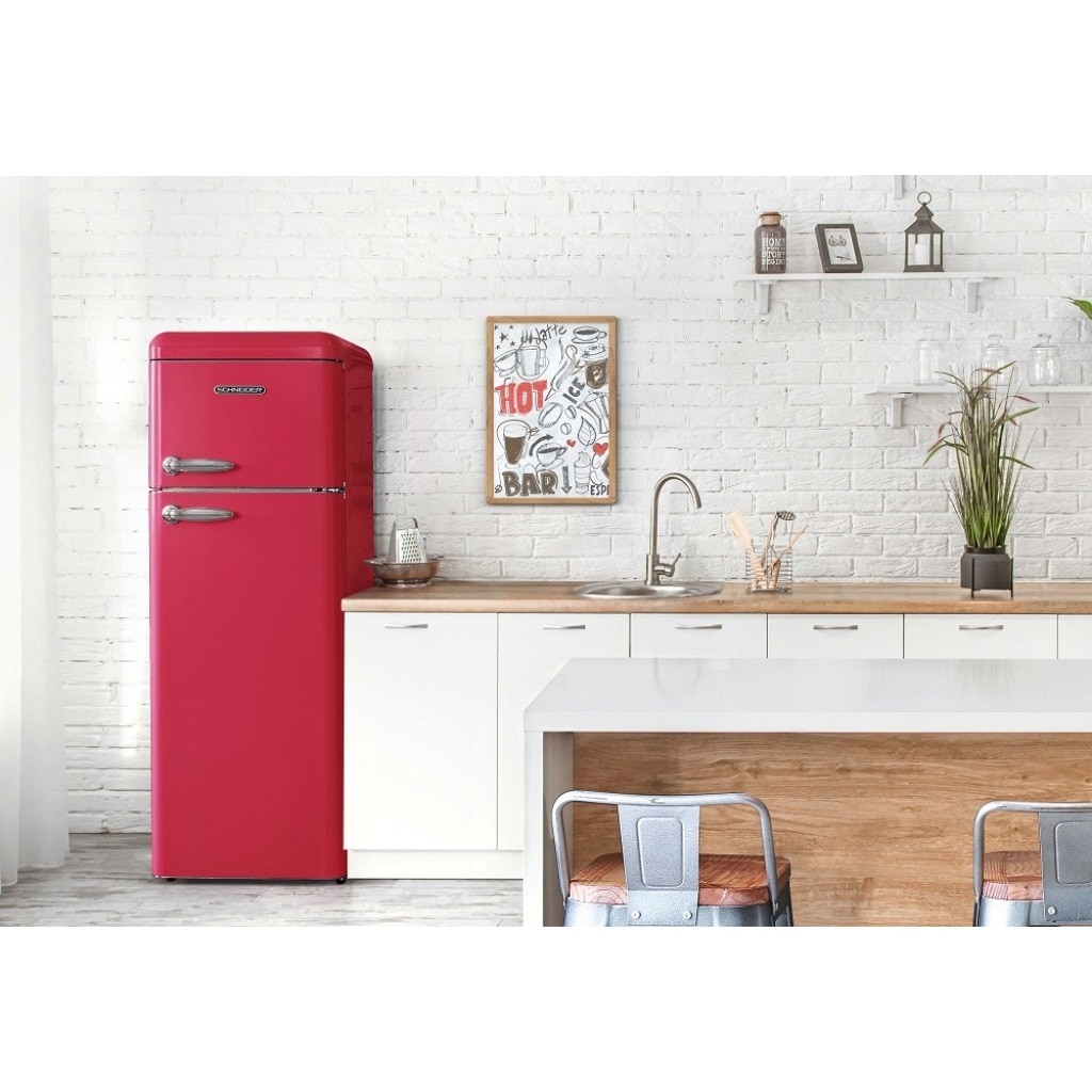 Frigider retro Schneider, H 150 cm, volum 211 litri, design vintage ...