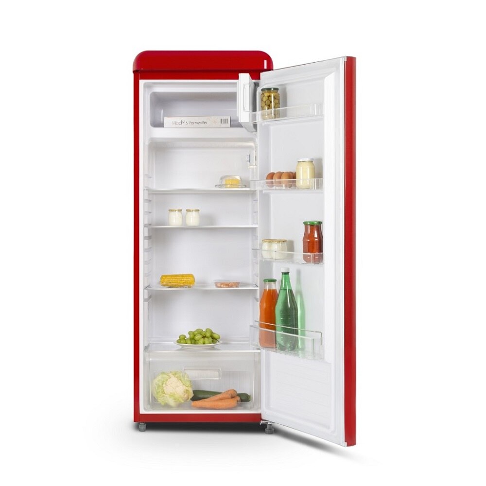 Frigider retro cu o usa Schneider, H 150 cm, volum 229 litri, design ...