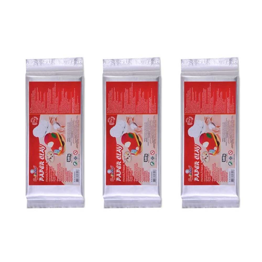 Lut pentru modelaj Trendmark, 3x500g, textura moale si fina, Alb - eMAG.ro