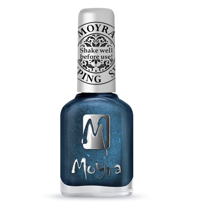 Oja magnetica cat-eye pentru matrite metalice, Moyra, albastra, 12 ml ...