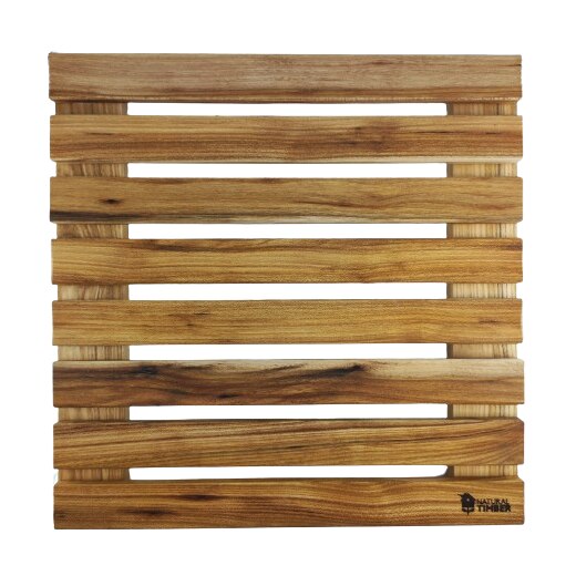 Suport ghiveci pentru flori patrat 35x35x9, 3 cm., lemn masiv ...