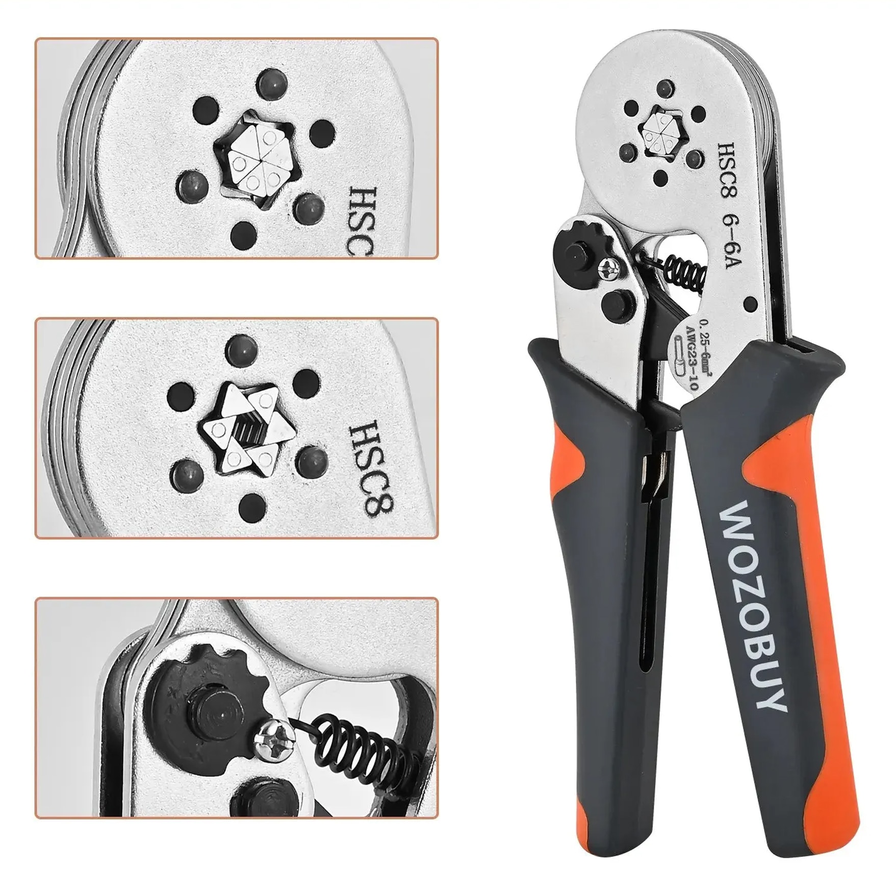 Cleste Sertizare Cabluri Electrice, auto-reglabil, HSC8 6-6A, 0.25-6mm ...