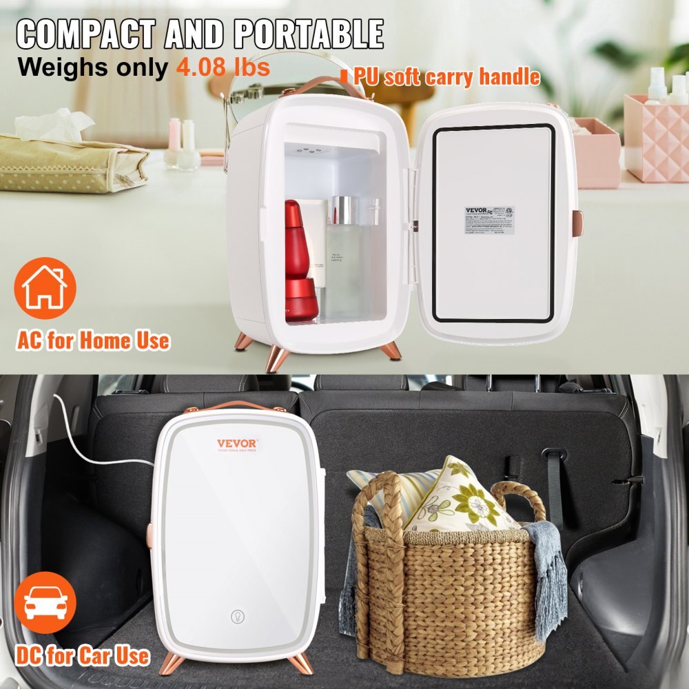 Mini Frigider pentru Cosmetice, Termoelectric, Portabil, 18W, 9V ...