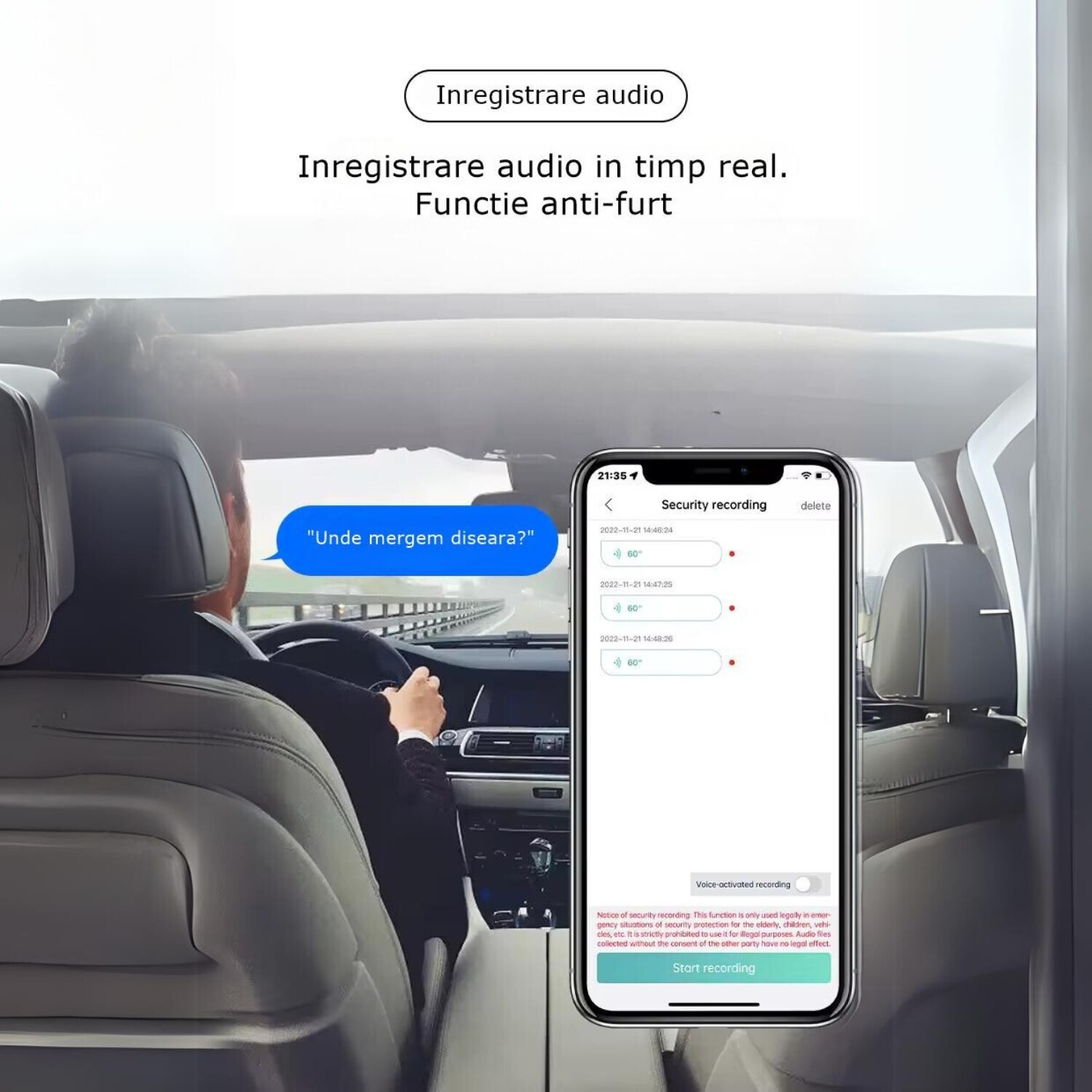 Mini GPS 4G, EJ Products, Q10, pozitionare in timp real, inregistrare ...