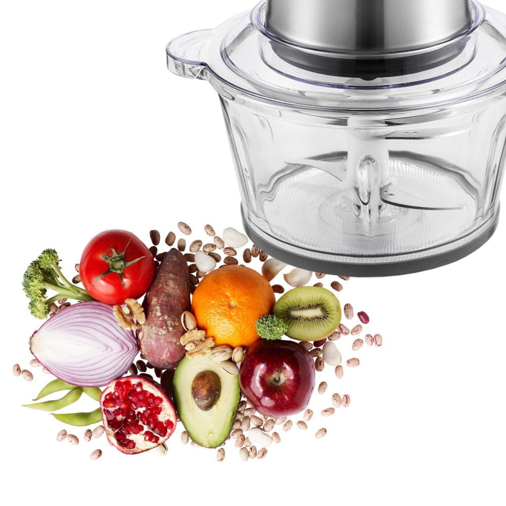 Tocator electric COOK-IT, Bol de sticla 2L XL, 500W Extra Puternic, 2 ...