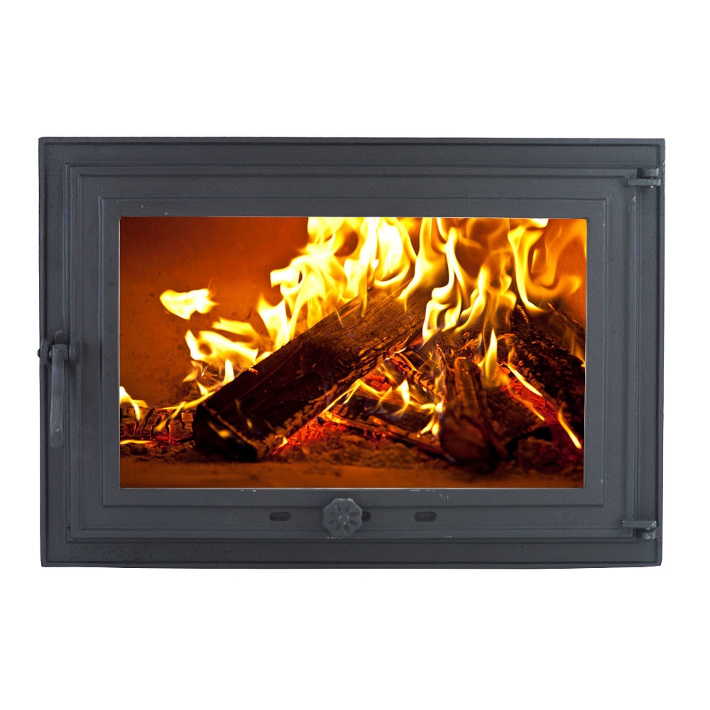 Usa semineu cu sticla, fonta, 640x440 mm, model Stil 62, Fontana Viva ...