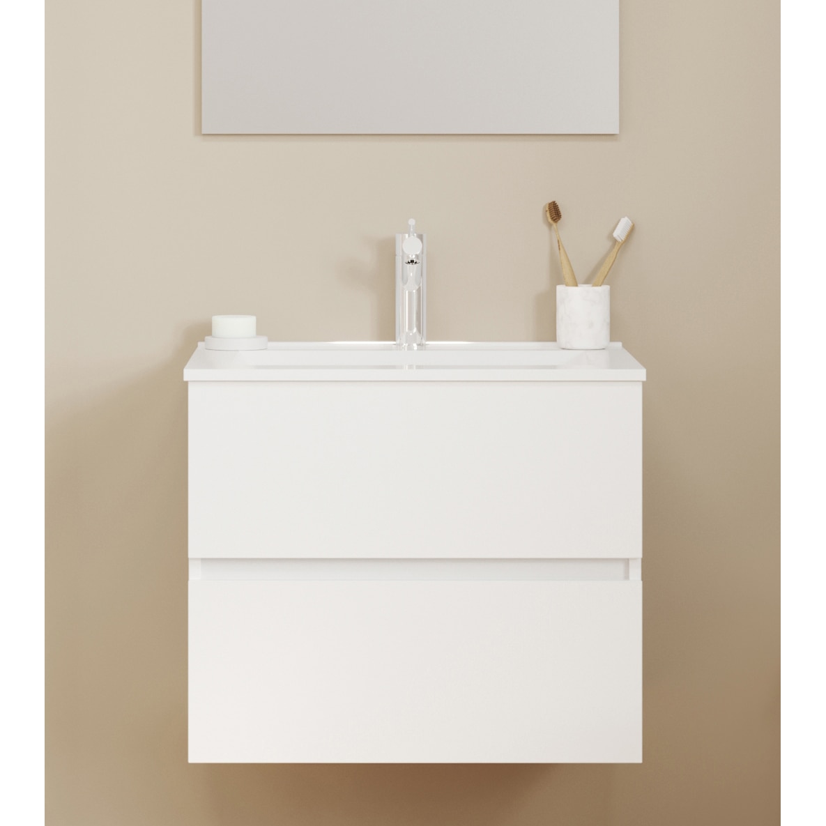 Baza mobilier suspendat Kring Easy cu 2 sertare, inchidere amortizata ...