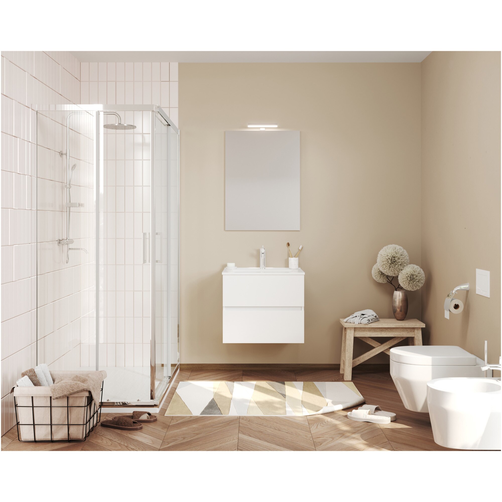 Baza mobilier suspendat Kring Easy cu 2 sertare, inchidere amortizata ...