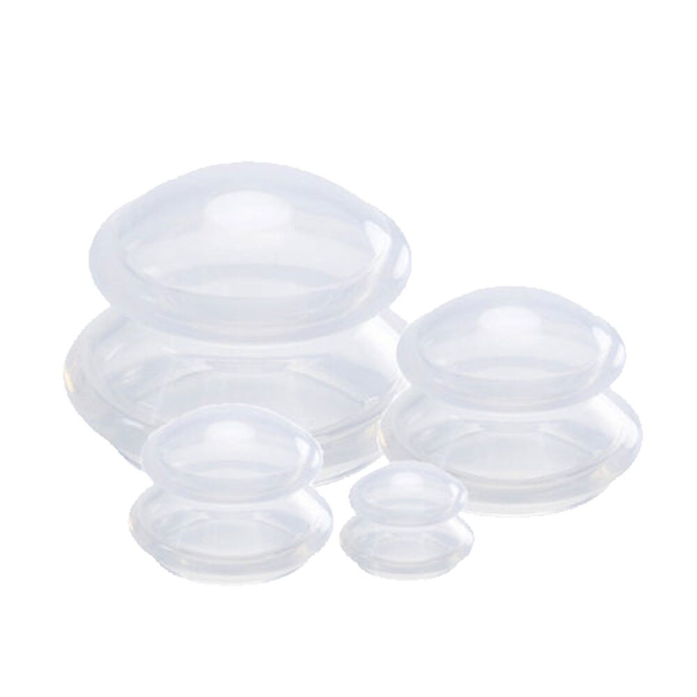 Set Ventuze Masaj Corporal Kalyda, 4 Dimensiuni, Incolor, Silicon - eMAG.ro