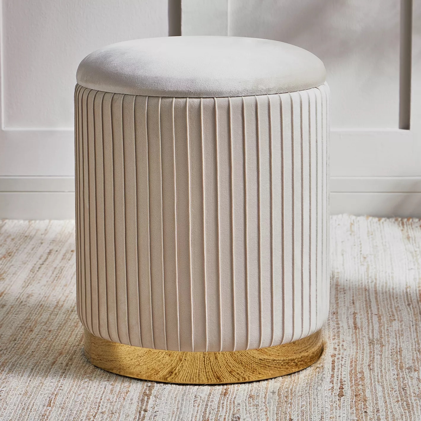 Taburet KJP264, 50 x 40 cm, culoare bej - eMAG.ro