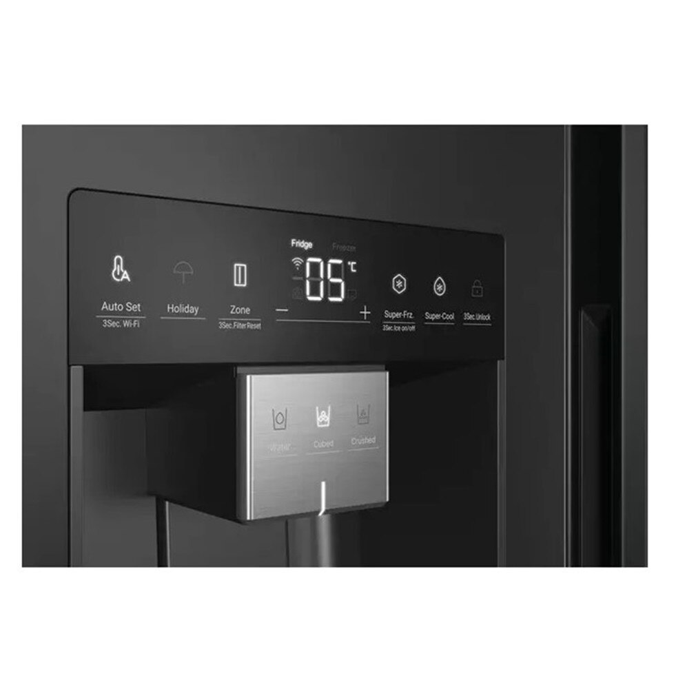 Frigider Side by Side HAIER 3HSW59F18EIPT, American-Style, Clasa E, LED ...