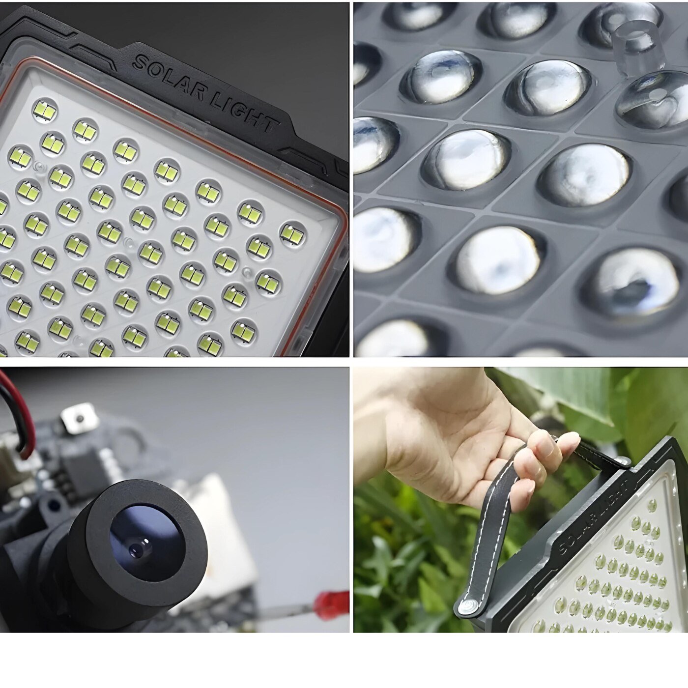 Proiector Solar LED cu Camera Inteligenta, Siguranta si Lumina pentru ...