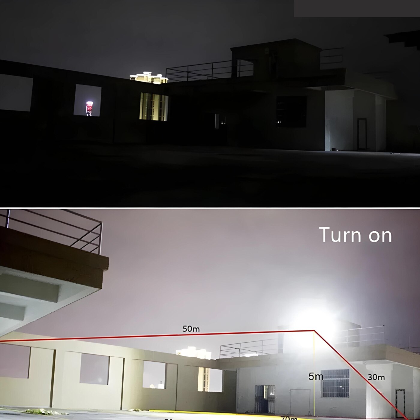 Proiector Solar LED cu Camera Inteligenta, Siguranta si Lumina pentru ...