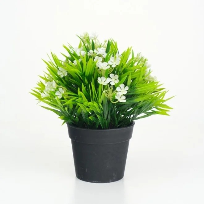 Flori decorative artificiale in ghiveci, 18x18x20 cm - eMAG.ro