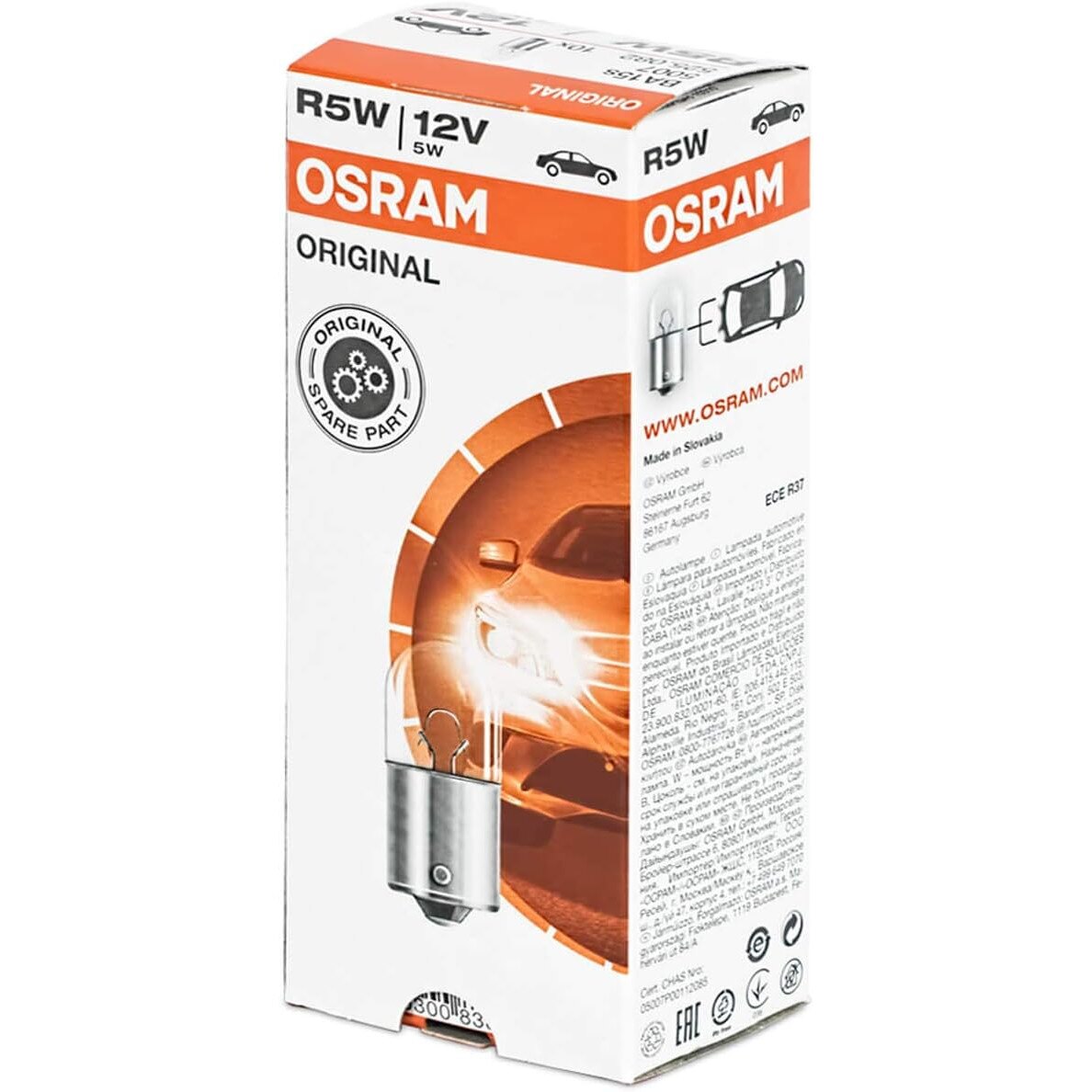 Set 10 bec R5W 12V Osram Original - eMAG.ro