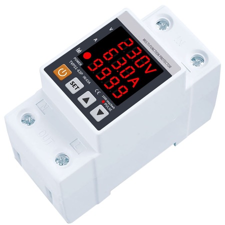Releu monofazic si contor de energie, TVPS1-63P, 63A, 230V, reglabil, digital, protectie ...