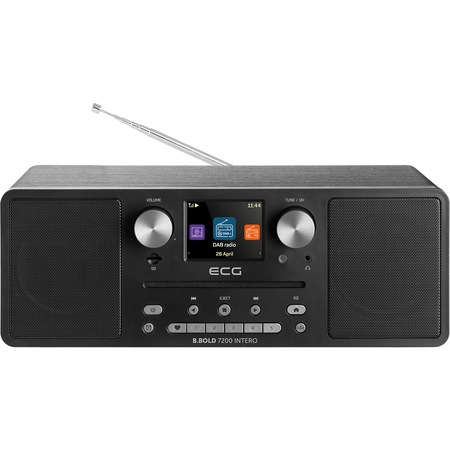 Internet radio, ECG B.BOLD 7200 Intero Black, FM + DAB, stereo 2 × 10 W ...