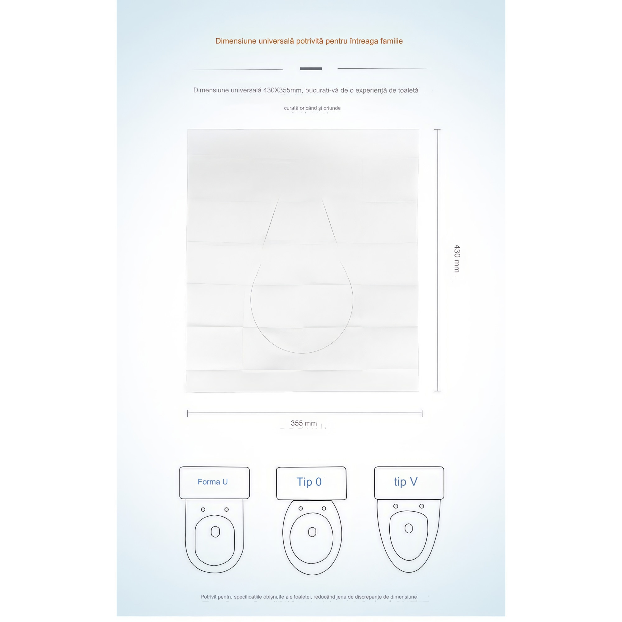 Huse colac WC, Unica folosinta, 8 pachete x 10 buc - eMAG.ro