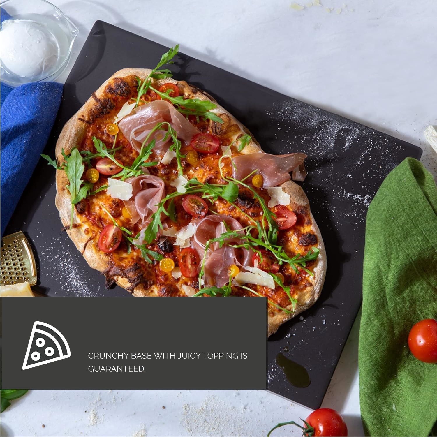 Set de pizza, lopata din lemn 29.5 x 28 cm, piatra de copt 38 x 30 cm ...