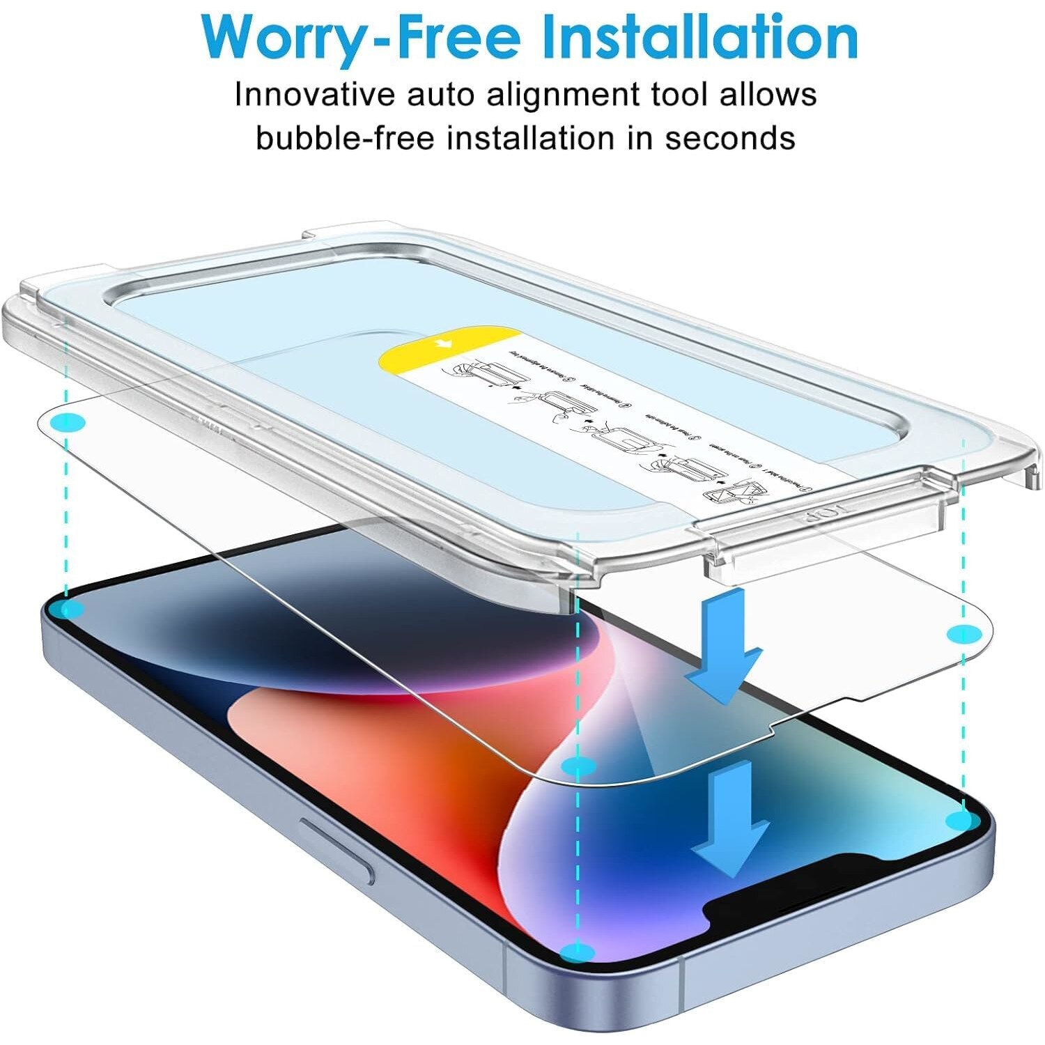Folie protectie telefon, Sticla securizata, Pentru compatibila iPhone ...