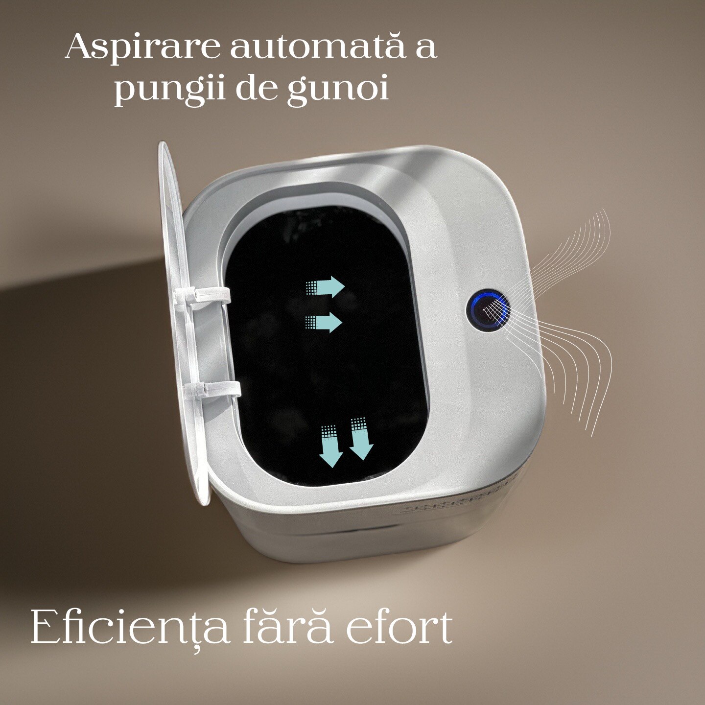 Cos de Gunoi Smart, cu deschidere a capacului pe baza de senzor ...