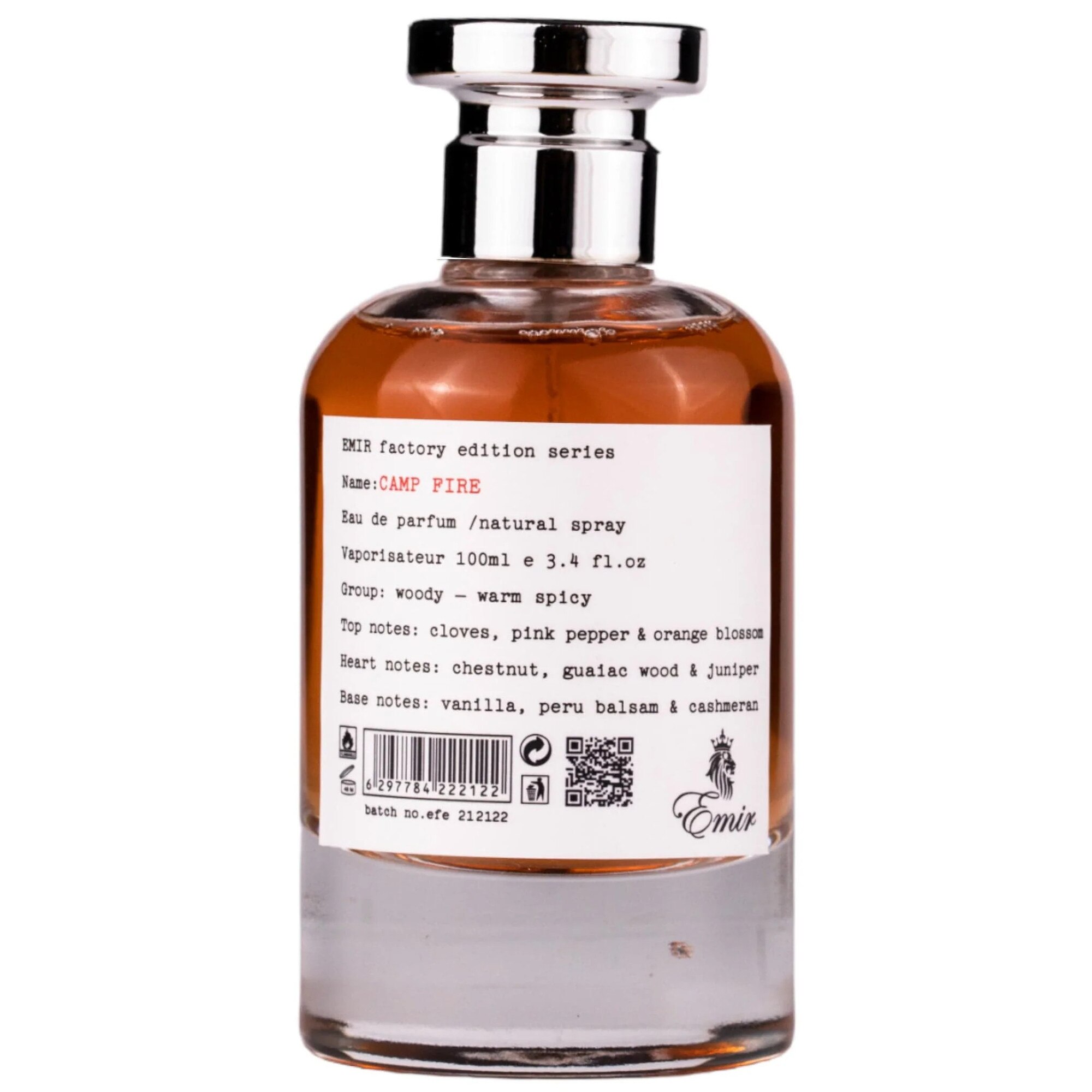 Apa de parfum Emir Camp Fire Factory, Unisex, 100ml - eMAG.ro