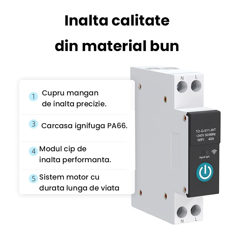 Contor monofazat de energie electrica, 1P-63A, Monitorizare si Control ...