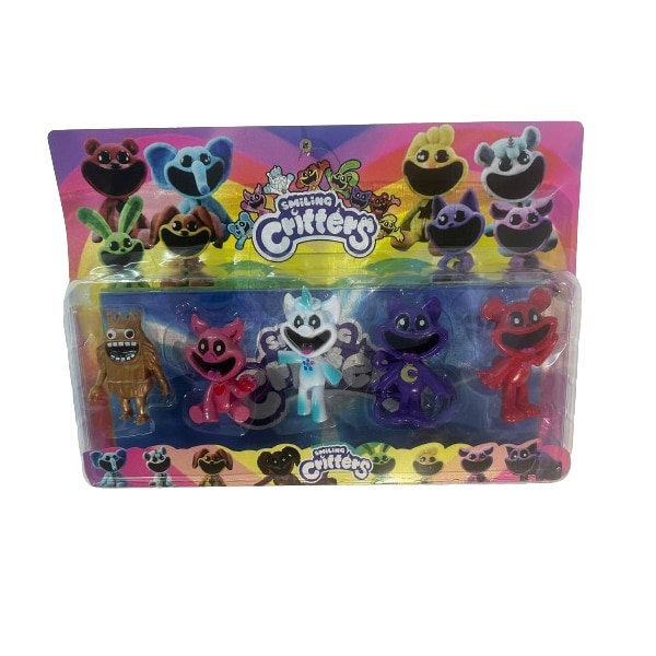 Set 5 Figurine de plastic Virtual Trend®, Smiling Critters, multicolor ...