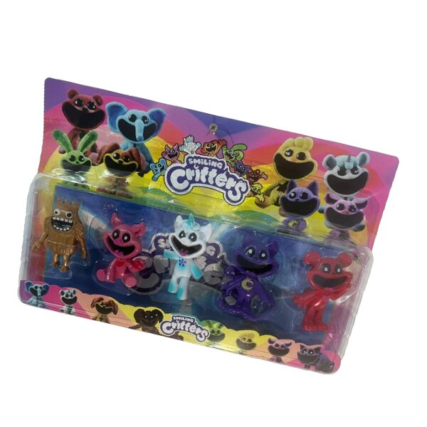 Set 5 Figurine de plastic Virtual Trend®, Smiling Critters, multicolor ...
