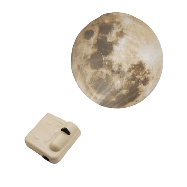 Лампа със светлинни прожекции, модел Luna, топла светлина, захранва се ...