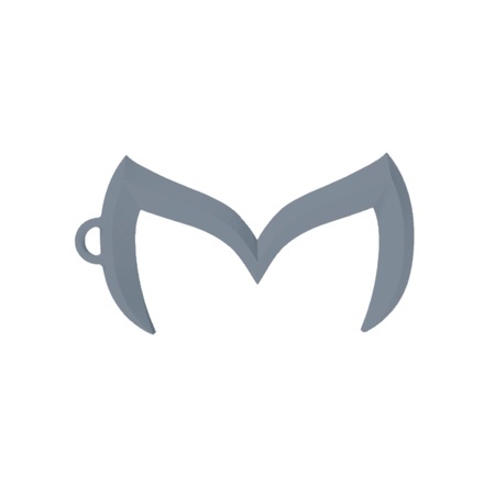 Breloc chei, "MAZDA", 29X 55 mm argintiu - eMAG.ro