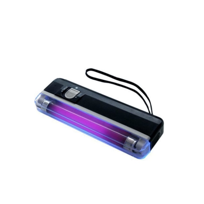 Detector de bancnote contrafacute OM Market, Lampa UV, Negru - eMAG.ro