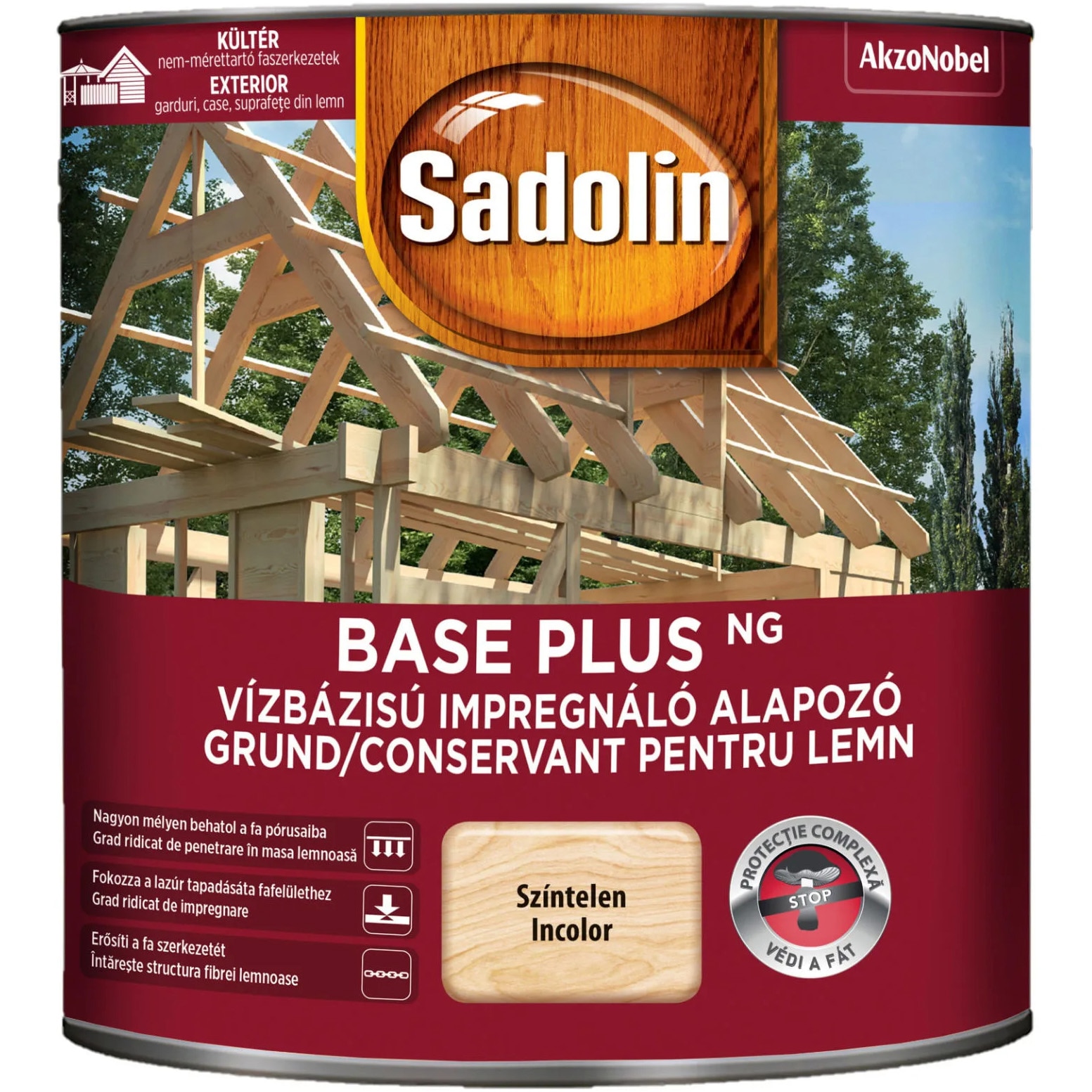 Grund incolor pentru lemn Sadolin Base Plus NG 5357121, 0.75 l - eMAG.ro