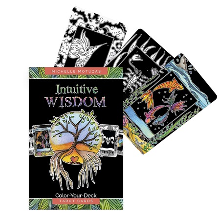 Set Carti Tarot Intuitive Wisdom, SCHIFFER, 78 carti de colorat, ghid ...